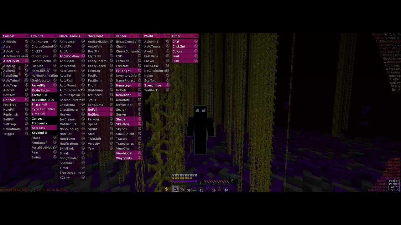 future client 0b0t packtfly - YouTube