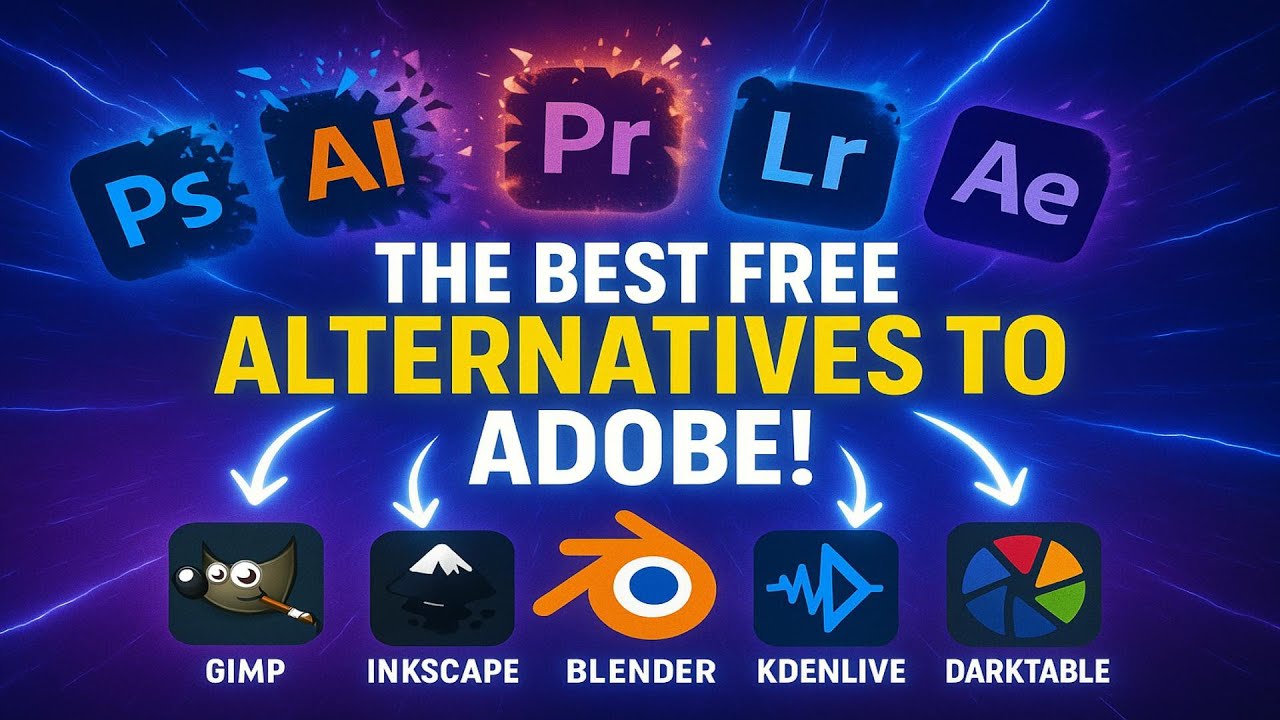 Top 5 Free Adobe Alternatives That Beat the Paid Versions! 💻 No ...