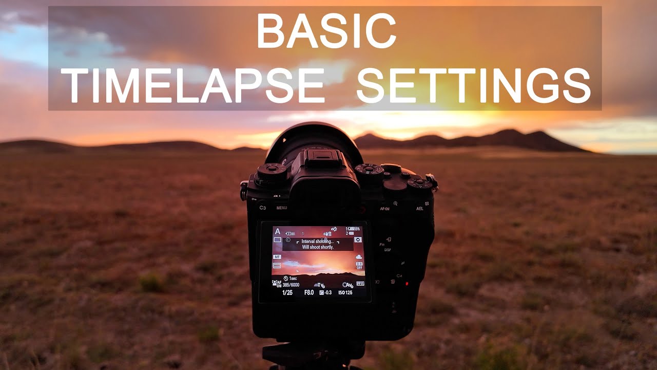 Basic Time lapse Settings - Behind the scenes in the Utah Desert - YouTube