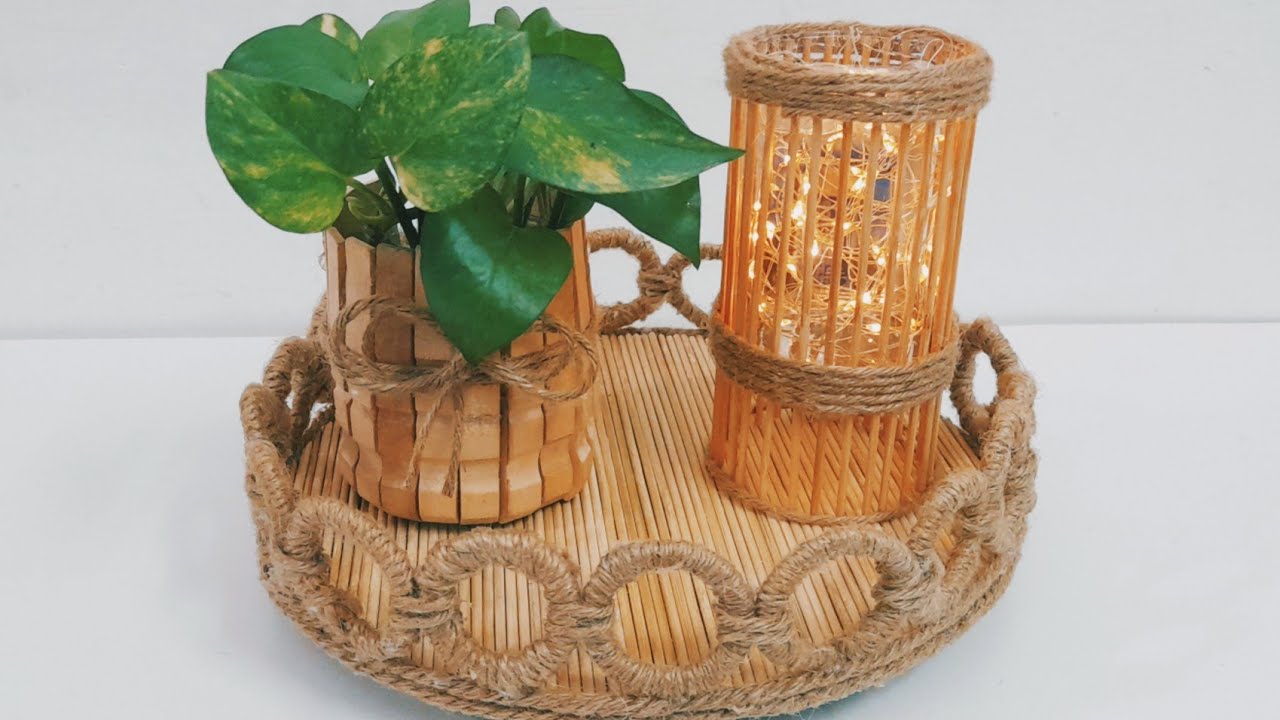 Easy ideas for making beautiful decorative trays - YouTube
