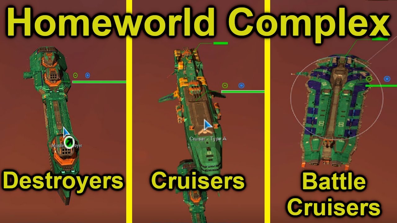 Hiigaran Destroyers, Cruisers, and Battlecruisers! | Homeworld Complex ...