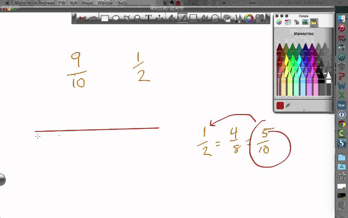 4th 6.6 Comparing Fractions Using Benchmarks - YouTube
