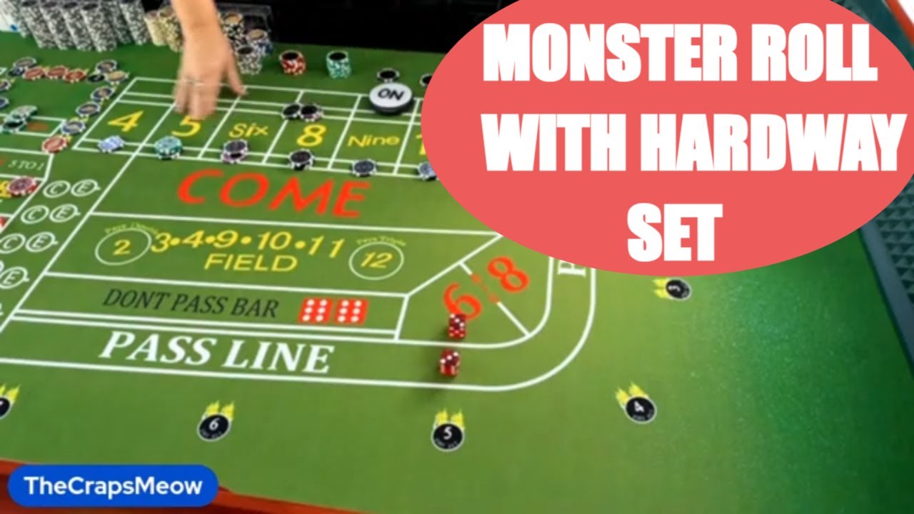 Monster Roll Live Craps Practice Hardways Never Give Up! ATS! 50 rolls ...