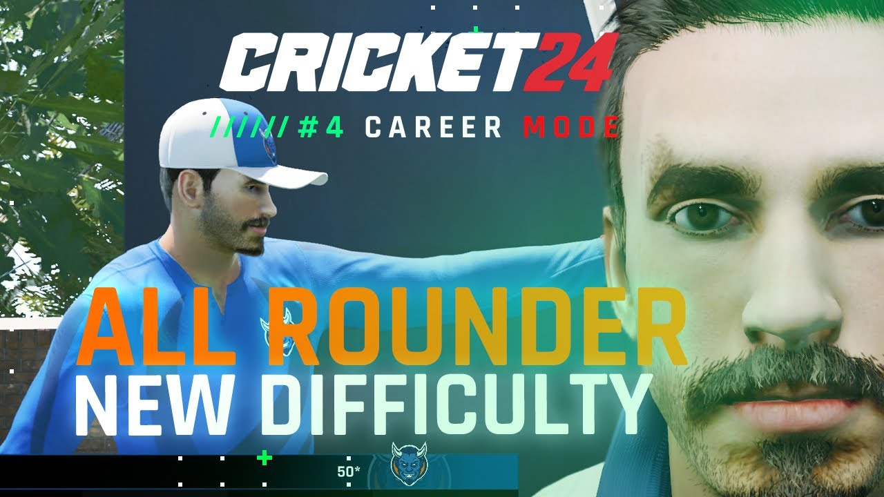 True All Rounder Performance - Cricket 24 Careeer Mode PC Gameplay ...