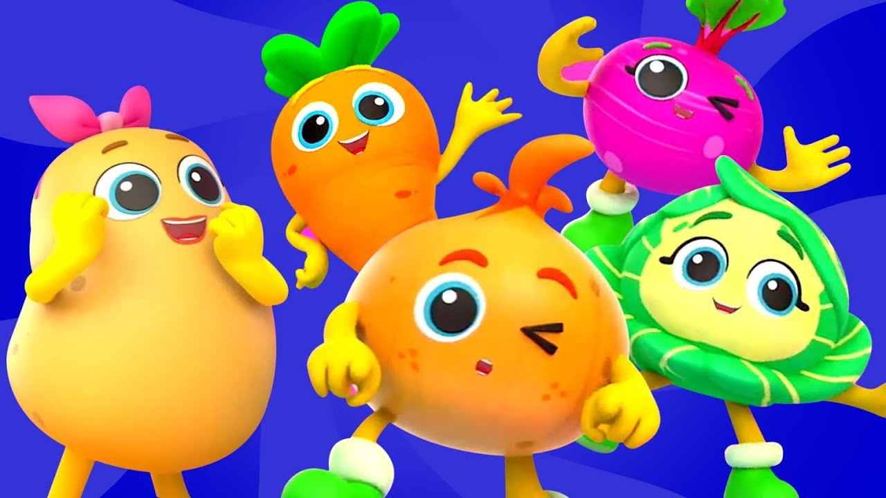 Five Little Vegetables, Learn To Count and Kids Educational Videos ...