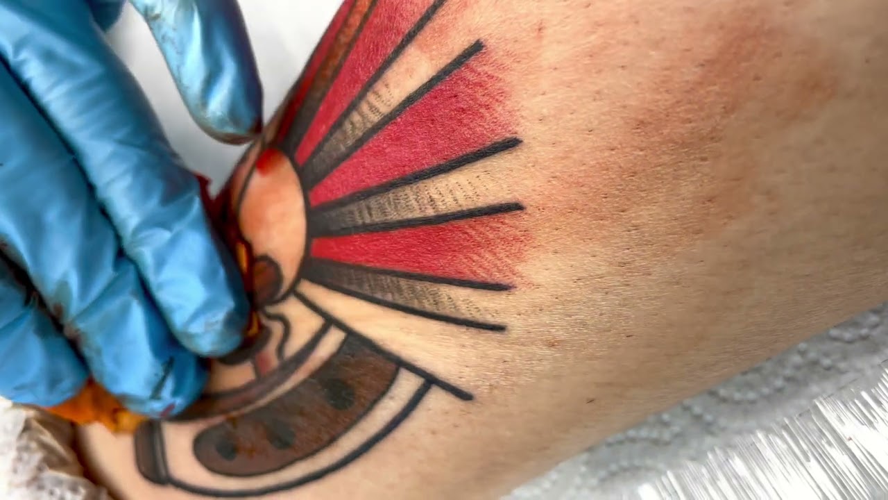 Real Time Tattoo Painting Techniques | Mixed Needle Codes - YouTube