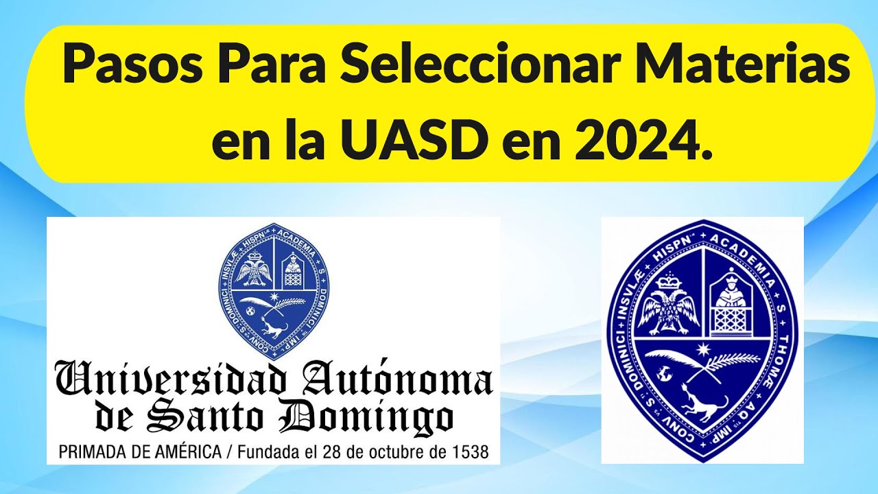 Como Seleccionar Asignaturas en la UASD en 2025 #uasd #viral #tutorial ...