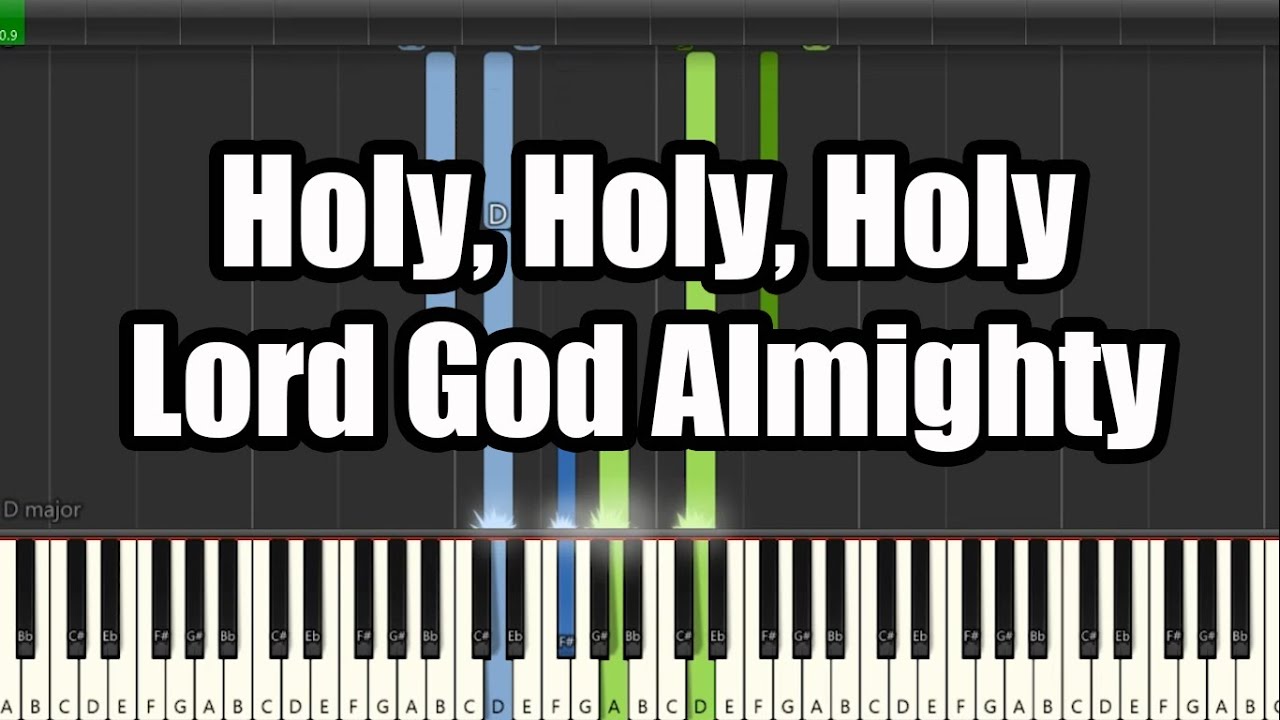 Holy Holy Holy Lord God Almighty Piano Hymns Tutorials Acordes