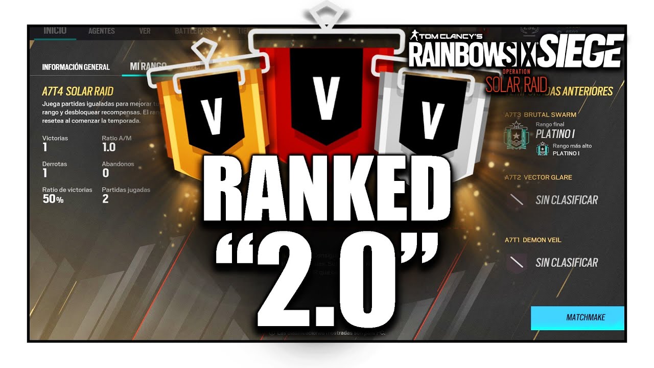 🤬RANKED 2.0 la MAYOR MENTIRA de UBISOFT | Mi OPINION | RAINBOW SIX ...