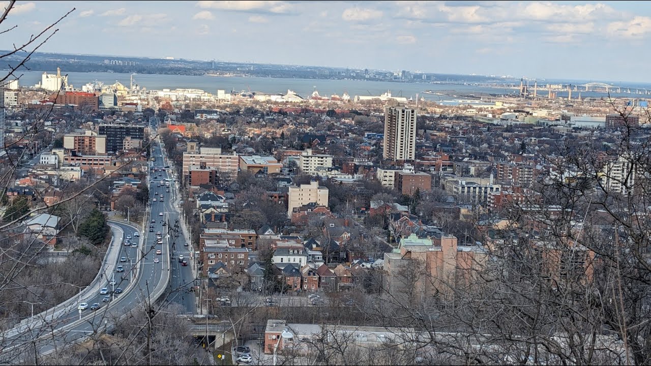 You won't believe this beautiful view of Hamilton downtown from up here ...