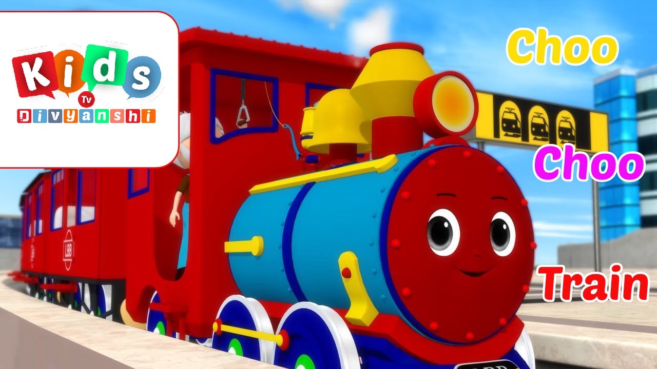 Choo Choo Train Cartoon Video for Kids - Fun Adventures with Cute ...
