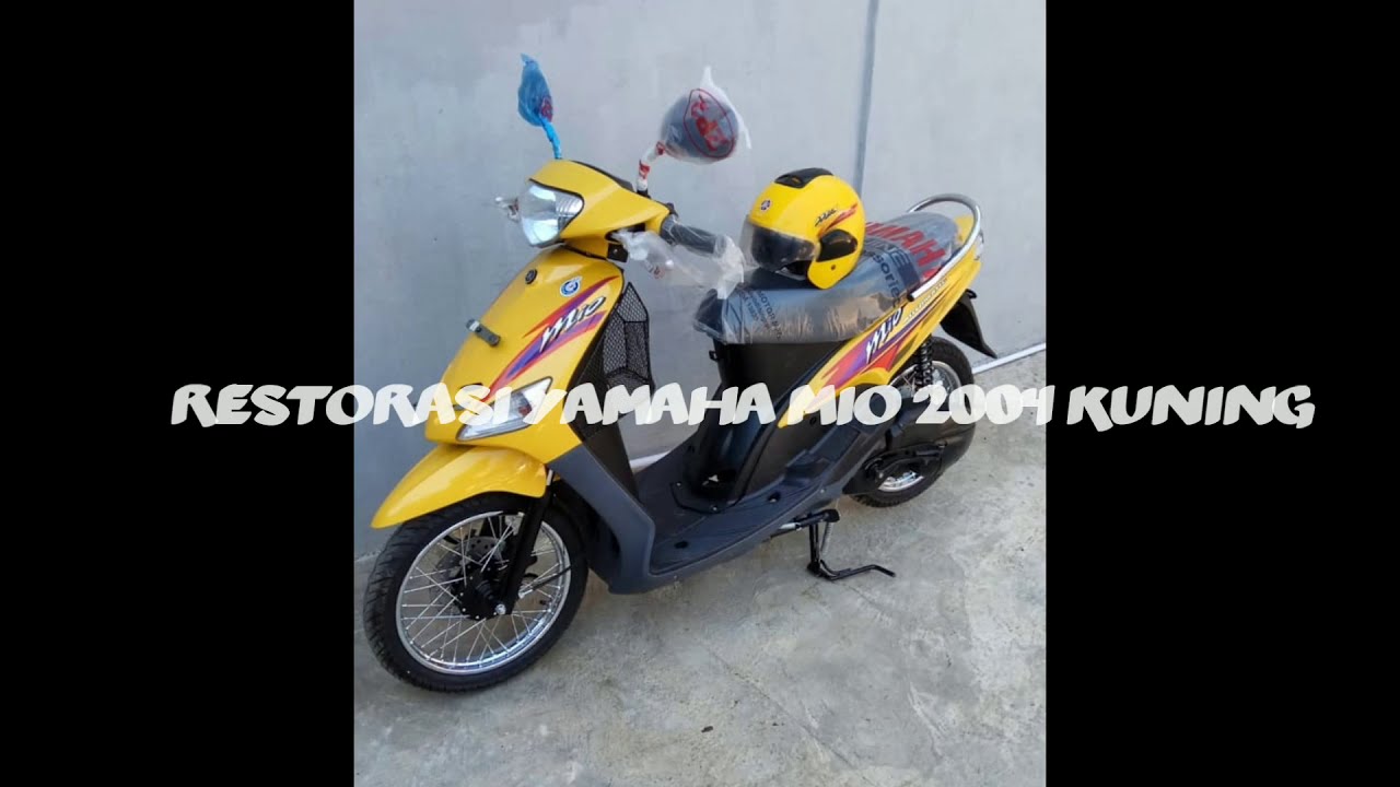 Restorasi Yamaha mio 2004 kuning | Andita Garage dan jual beli motor ...