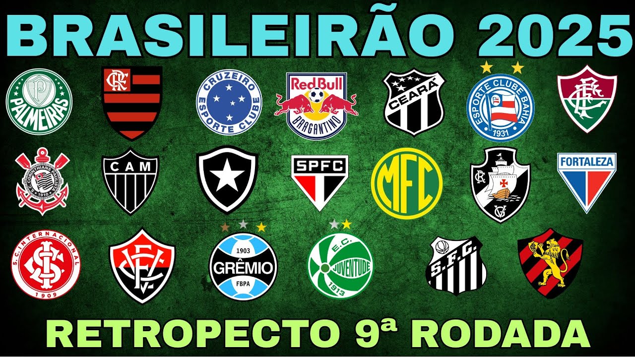 CAMPEONATO BRASILEIRO DE 2025 SÉRIE A - RETROSPECTIVA DA NONA RODADA DO ...