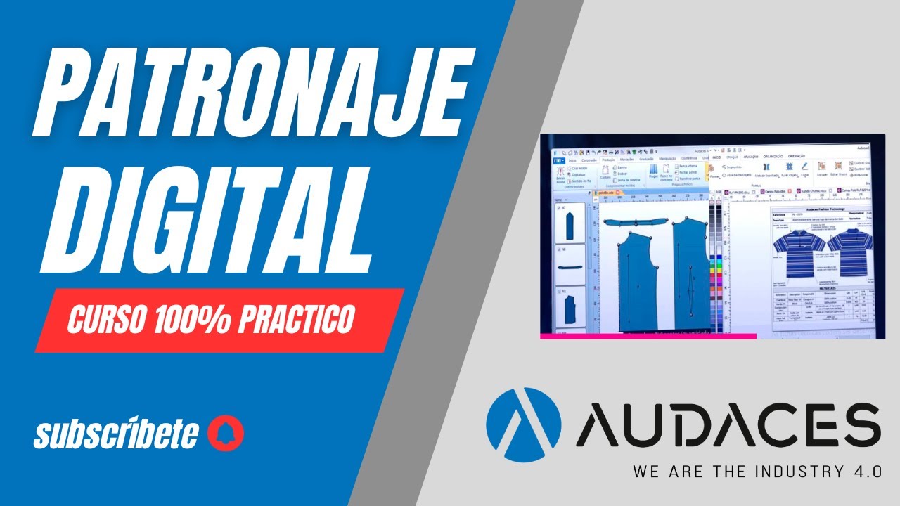 CURSO DE PATRONAJE CON AUDACES 360 - YouTube