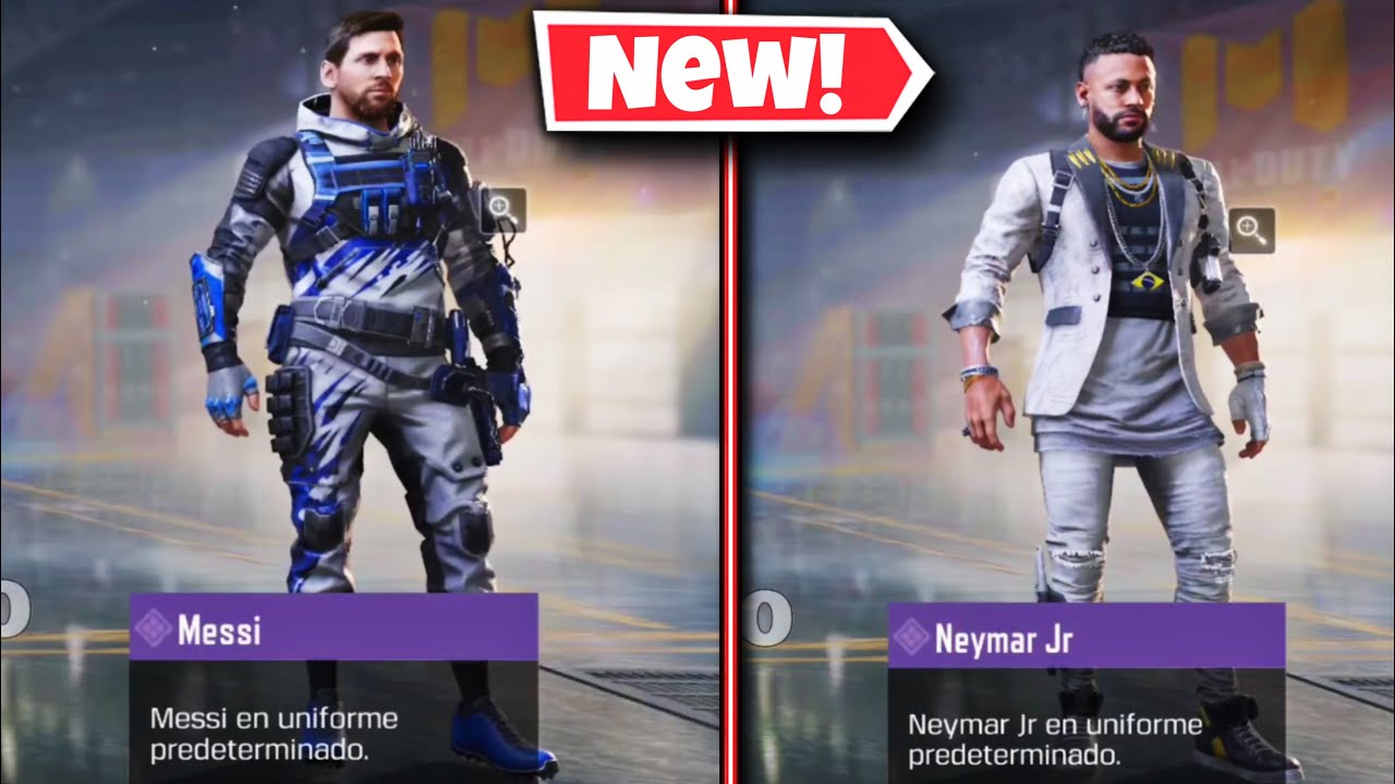 ASÍ SON las SKINS de MESSI y NEYMAR - RULETA COMPLETA + GAMEPLAY | COD ...