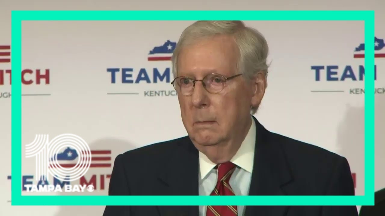 Kentucky Senator Mitch McConnell speaks after re-election - YouTube