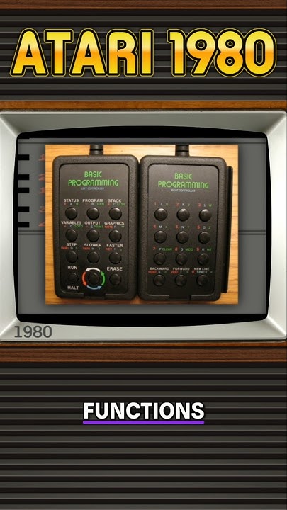BASIC PROGRAMMING : One of Ten 1980 Atari 2600 Carts - YouTube