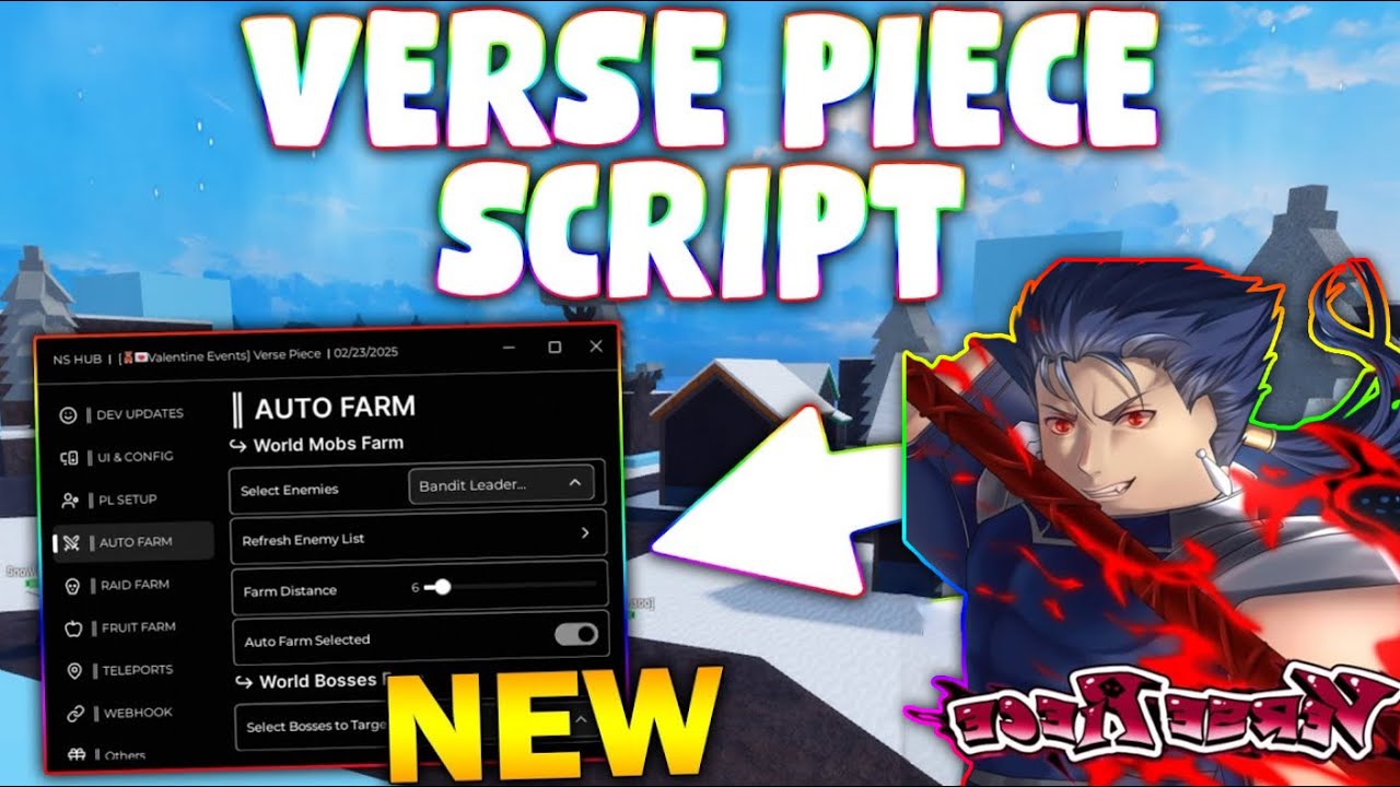 *NEW* Verse Piece Script (PASTEBIN 2025) (AUTO LEVEL FARM , AUTO CLICK ...