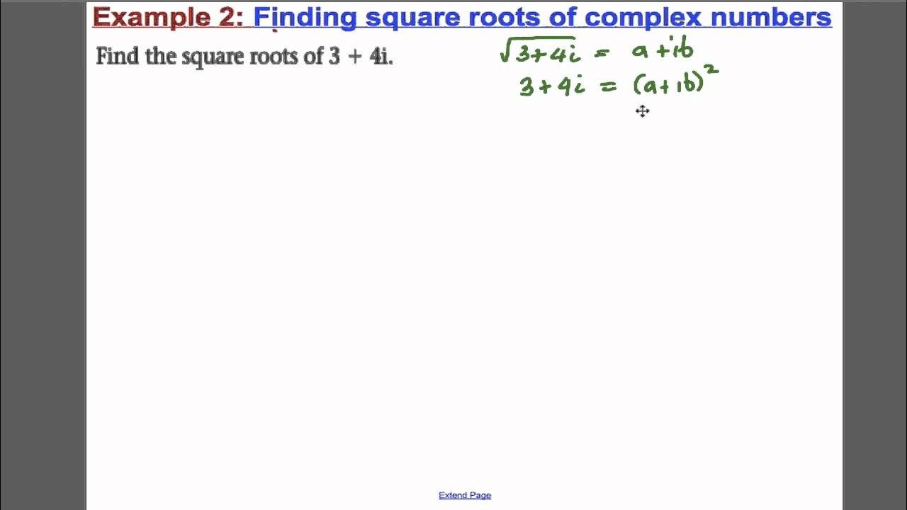 A-Level Maths Edexcel Complex Numbers (2) - Edexcel Maths A-Level - YouTube