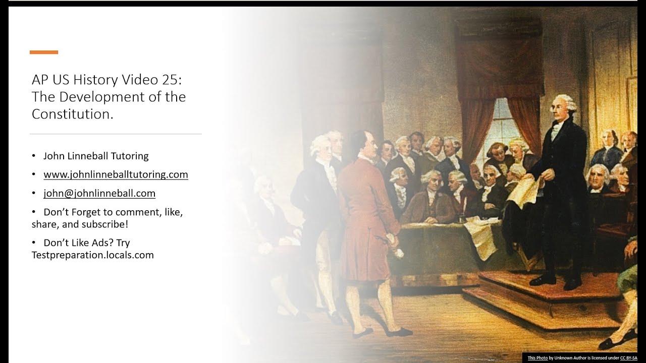 AP US History 25 : The Development of the Constitution - YouTube