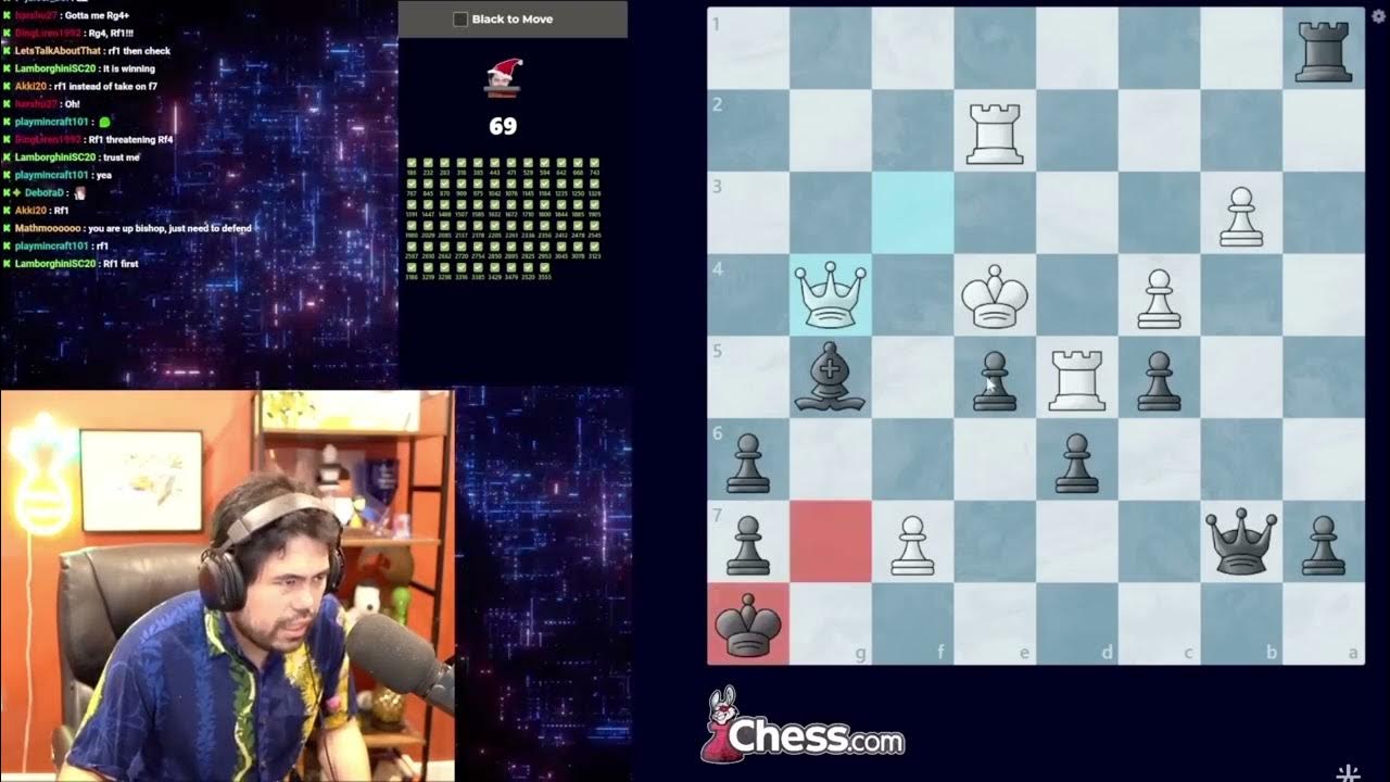 Chess GM Hikaru solves INSANE 3500+ RATED CHESS PUZZLE - YouTube