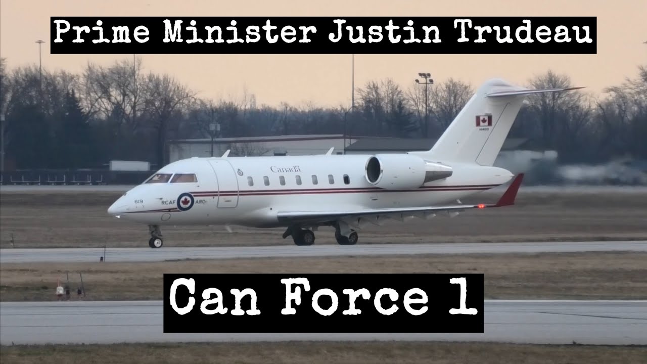 Prime Minister Justin Trudeau Departs Windsor, Ontario Aboard Can Force ...
