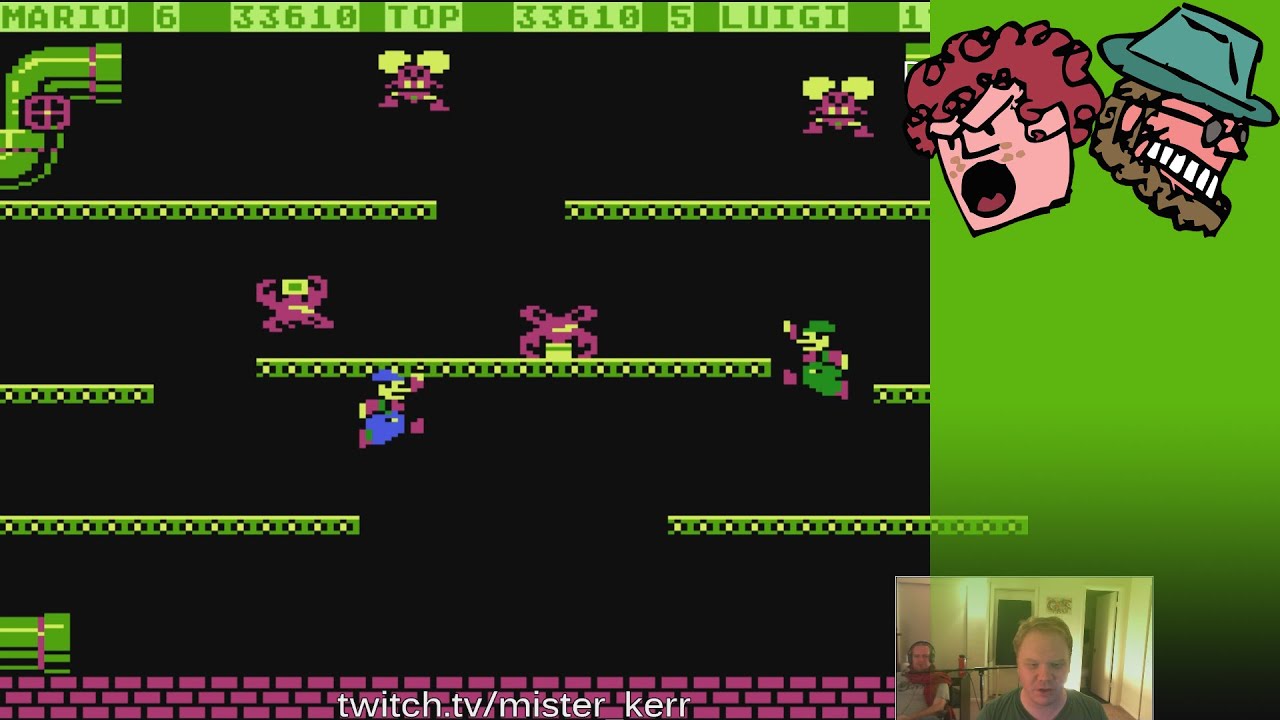 Mario Bros. for the Atari 800: The Player and the Doodler - YouTube