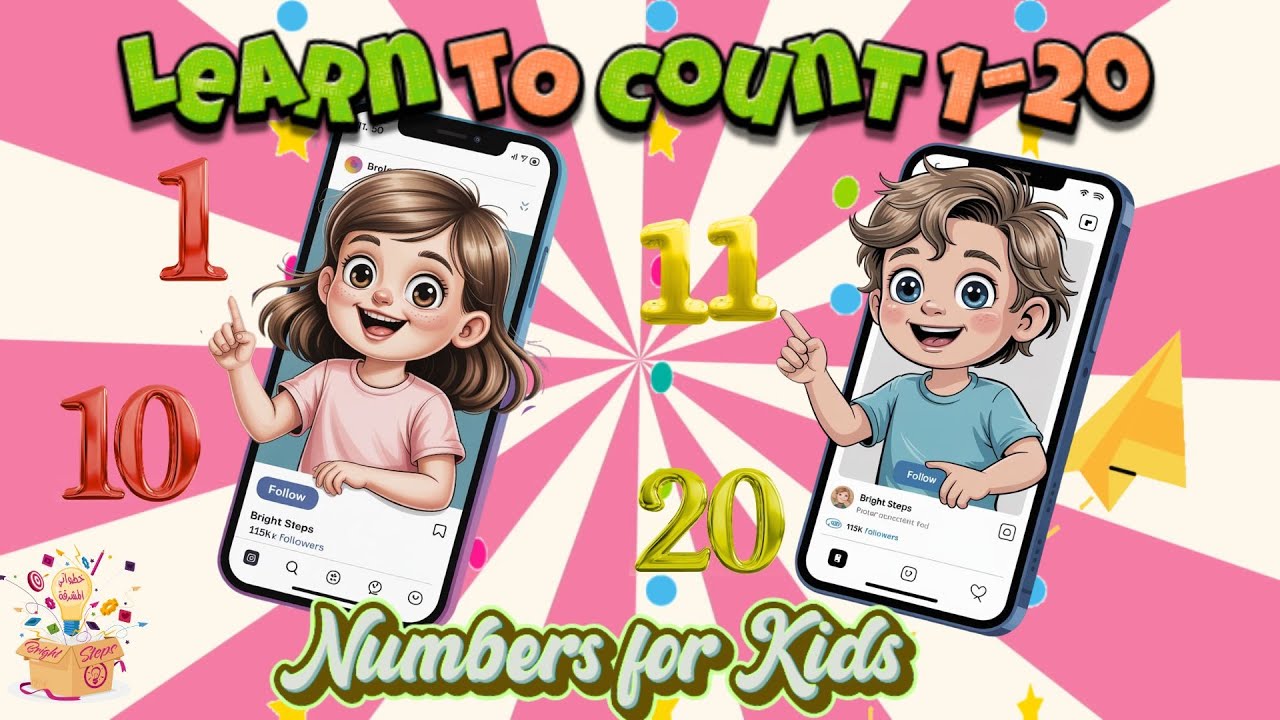 Learn Numbers 1–20 for Kids | Fun Counting & Easy Learning - YouTube