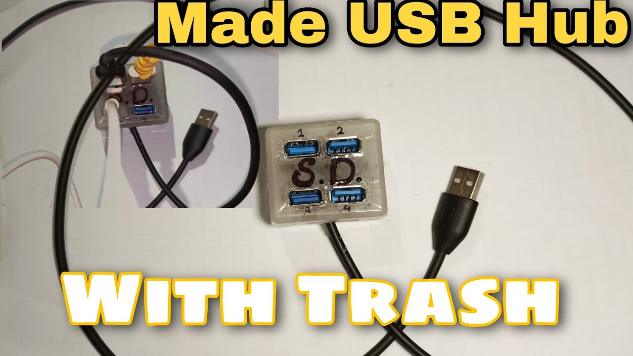 20 টাকায় DIY USB Hub ।। I made this usb hub just for Rs. 20 - YouTube