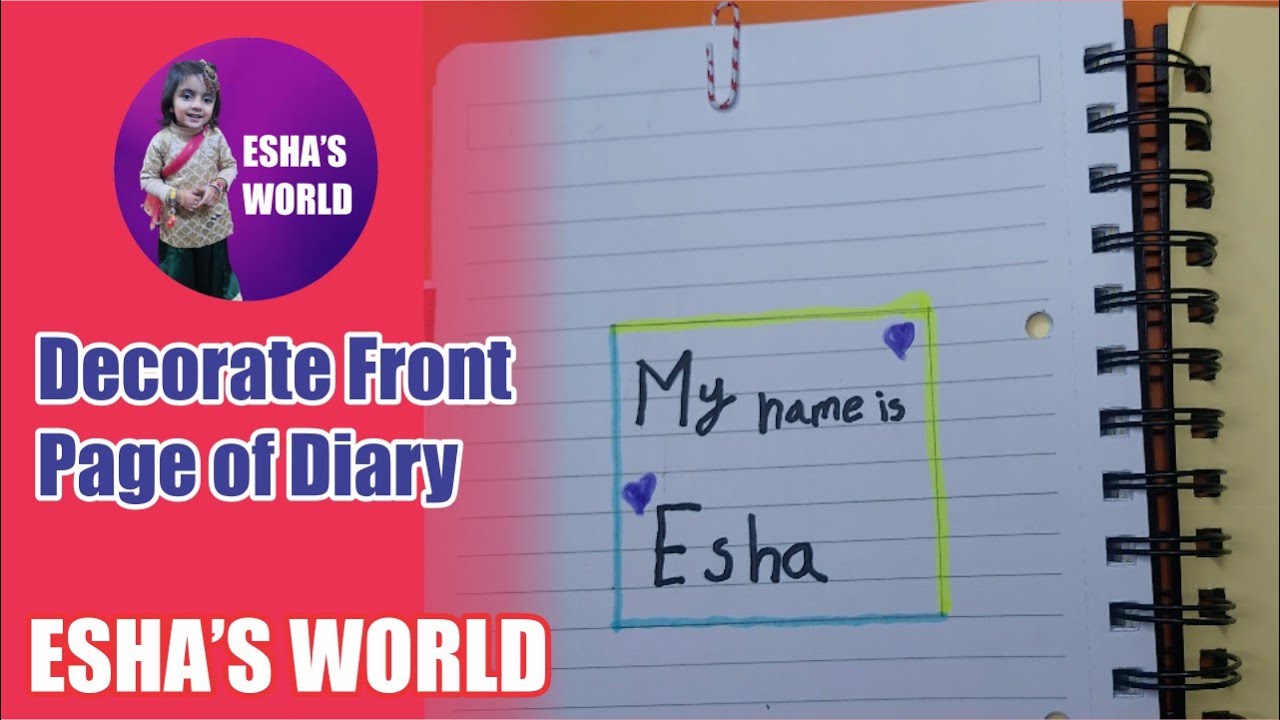 Diary Decoration Idea Personal Diary YouTube diary-decoration-idea-personal-diary-youtube