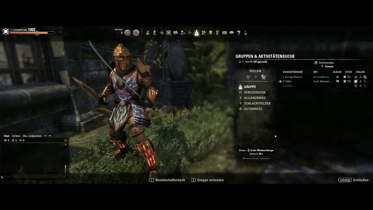 Elder Scrolls Online Party Queue Bug - YouTube