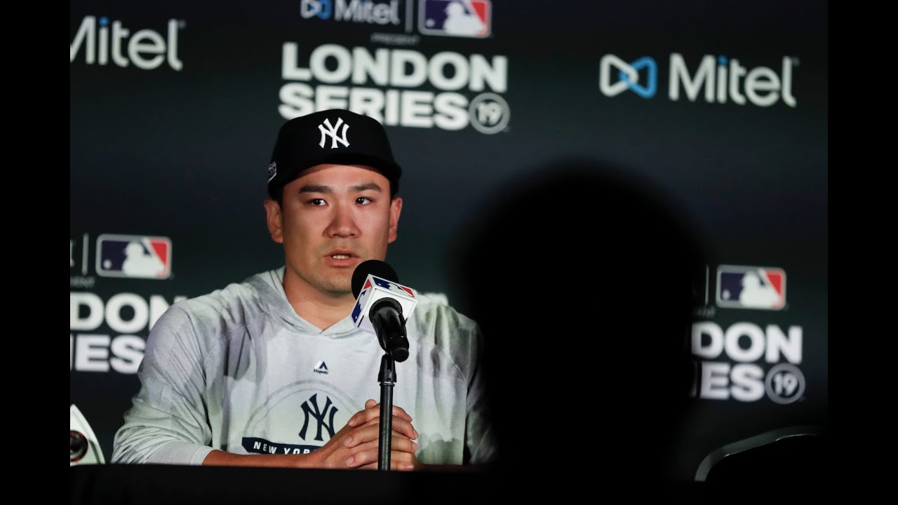 Yankees’ Masahiro Tanaka tests London Stadium mound - YouTube