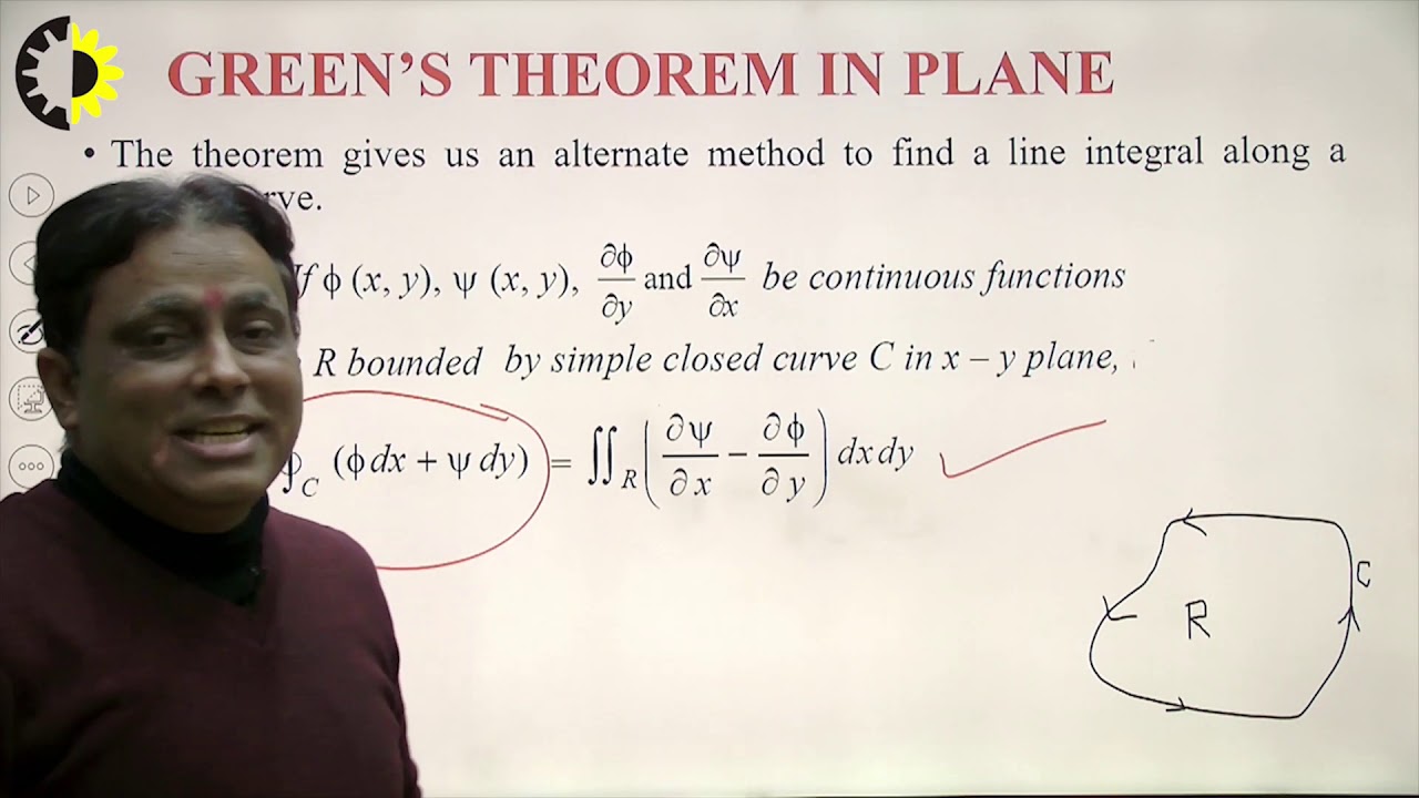 ENGINEERING MATHEMATICS UNIT 5 LECTURE 03 ''Green Theorem & Surface ...