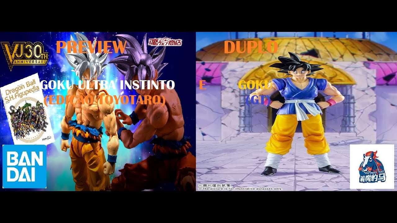 Preview Duplo - S.H.Figuarts Goku UI Completo (ediçao toyotaro) bandai ...