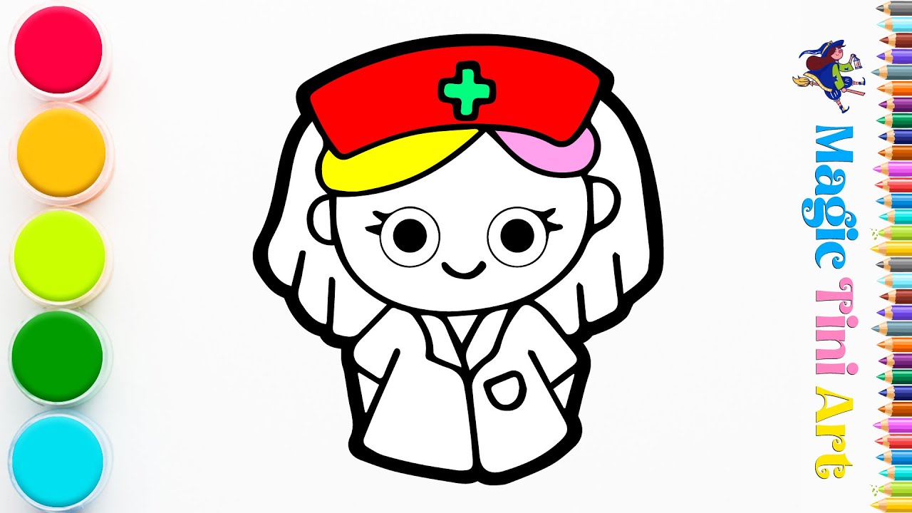 How to Draw a Nurse | Step by Step - YouTube