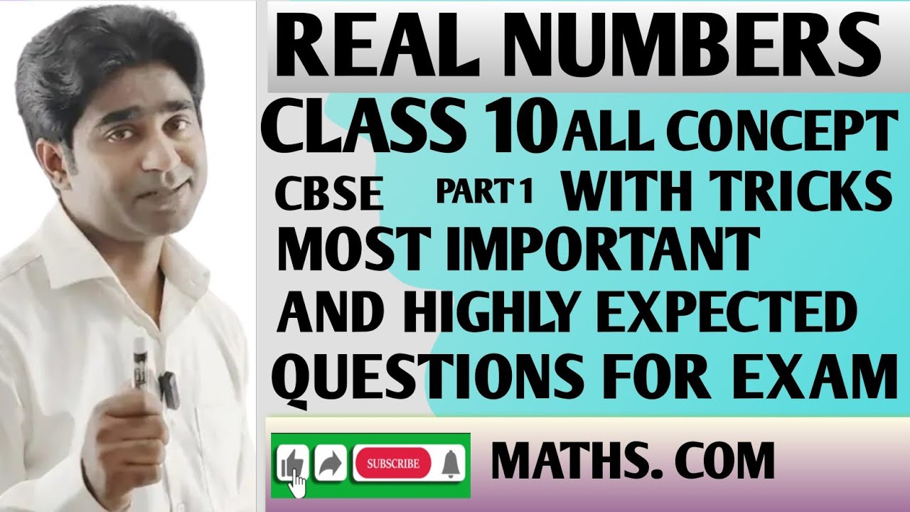 Real Numbers Class 10 Cbse Part 1 | With Tricks | All Concept And Most