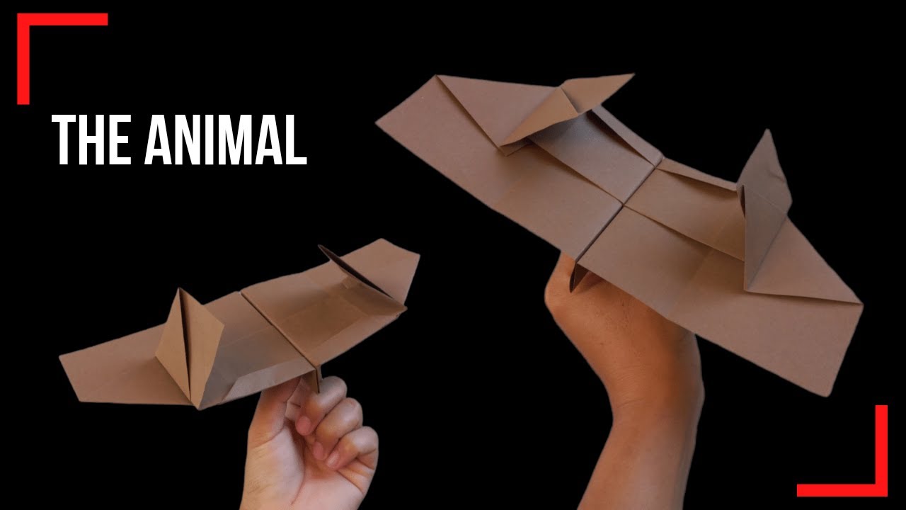 How To Make a Paper Airplane '' The Animal '' [Tutorial] - Incredible ...