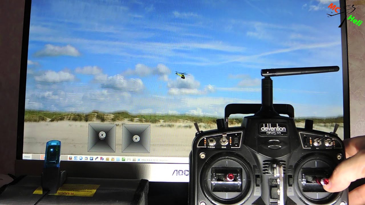 DIY Wireless RC Helicopter Flight Simulator - YouTube