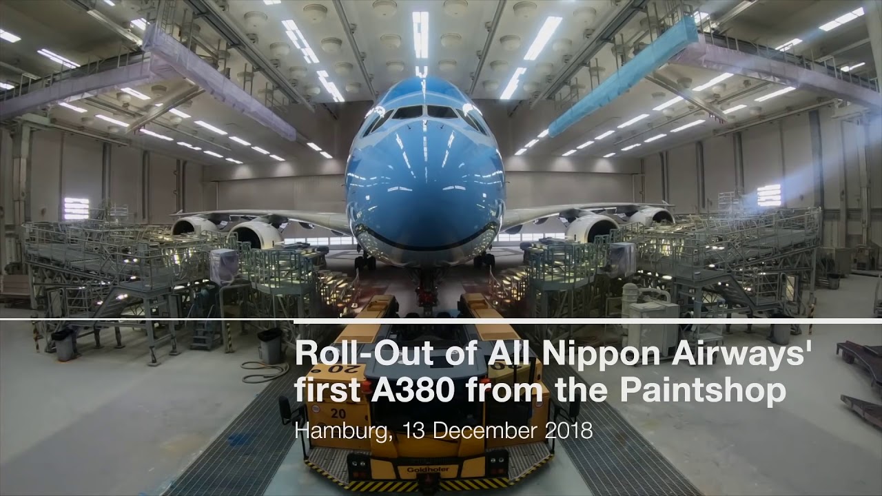 The official role out of the ANA A380 sea Turtle 🐢 livery - YouTube