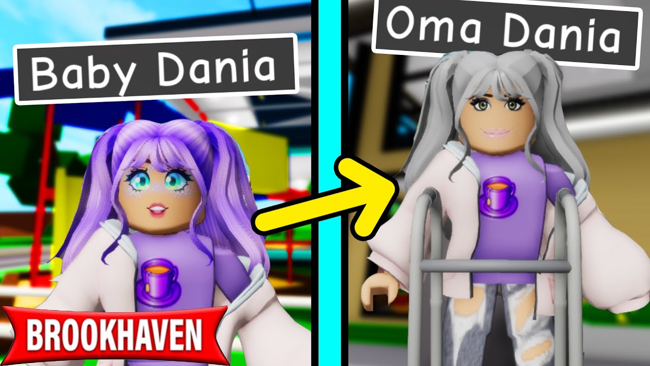 BABY DANIA WIRD ZU ️ OMA DANIA...Für immer alt? [Roblox Brookhaven 🏡RP ...