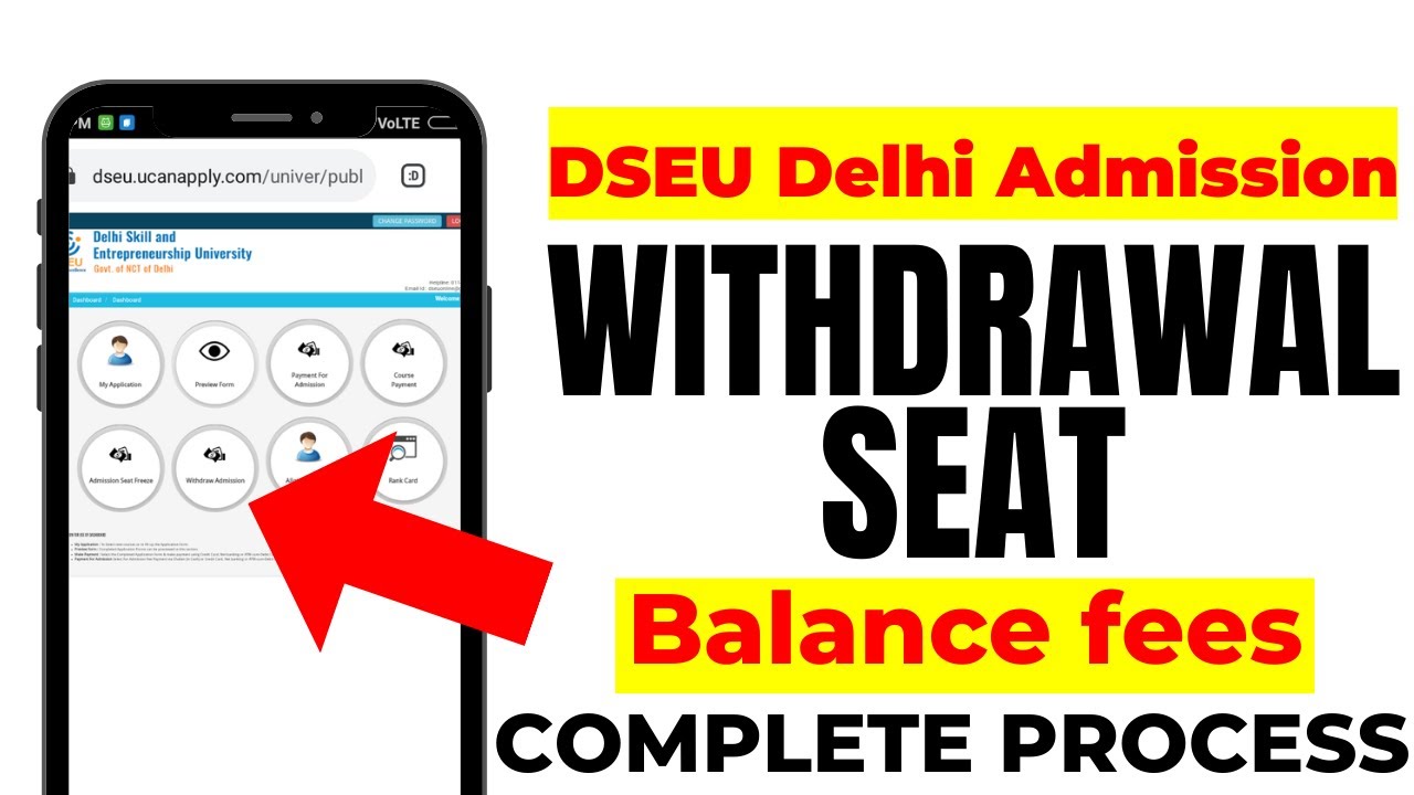 Dseu Delhi Polytechnic 2021: Withdrawal Fees + Balance Fees | Complete ...