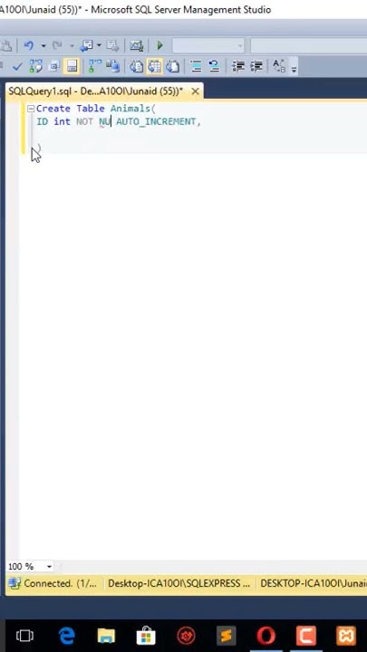 SQL AUTO INCREMENT Field - YouTube