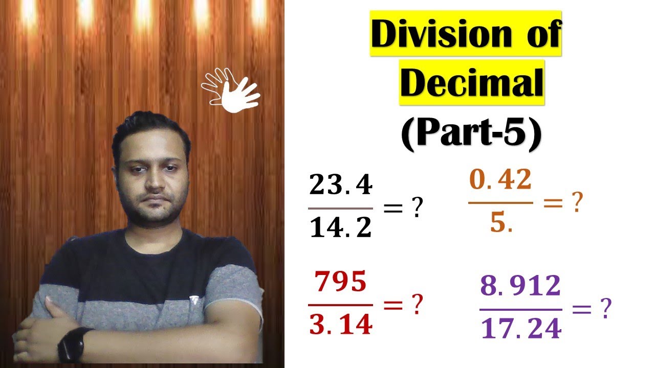 #ISL how to solve division decimal part-5of math in sign language - YouTube