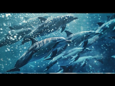 School of Spotted Dolphins Swimming - Hear Their Sounds - YouTube