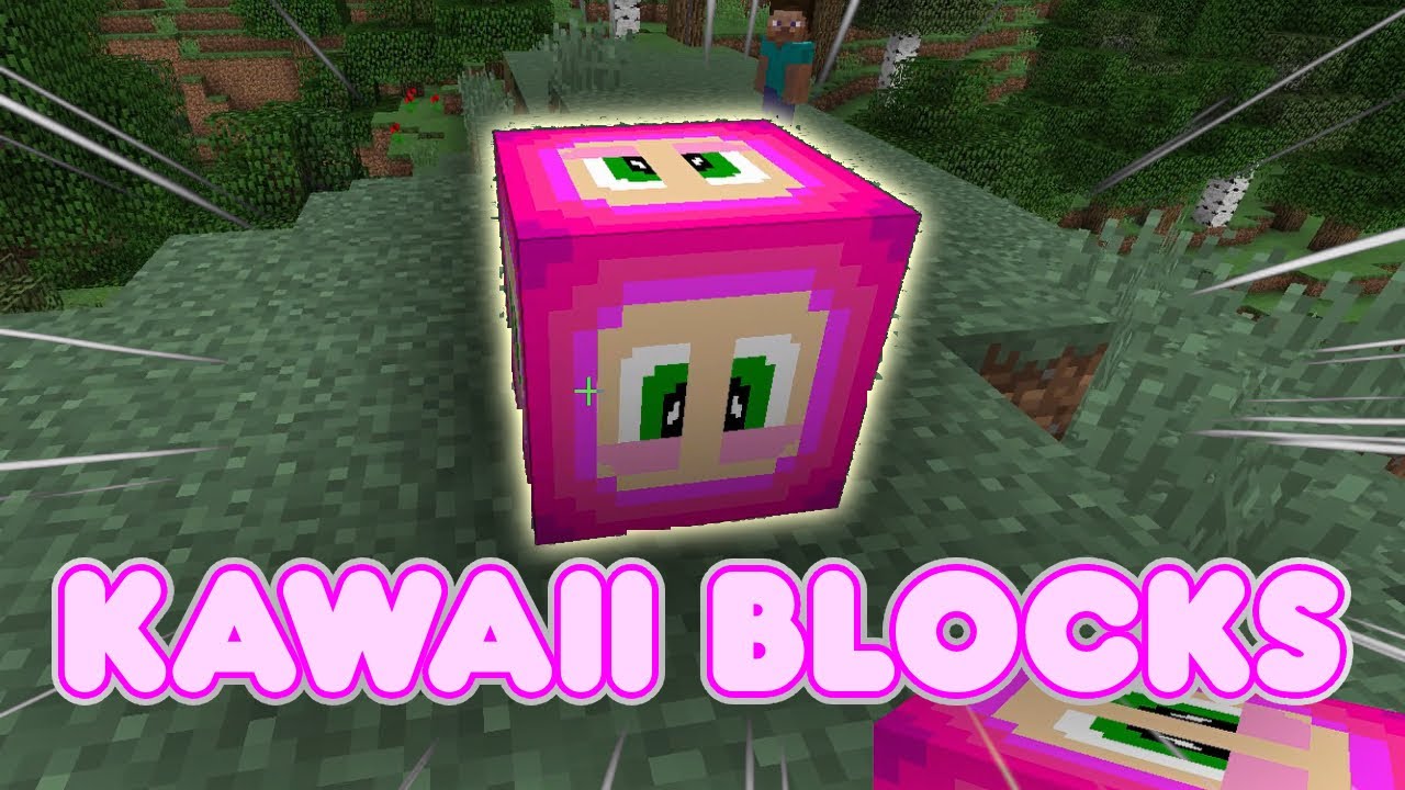 Minecraft, BUT... THERE ARE KAWAII BLOCKS - YouTube