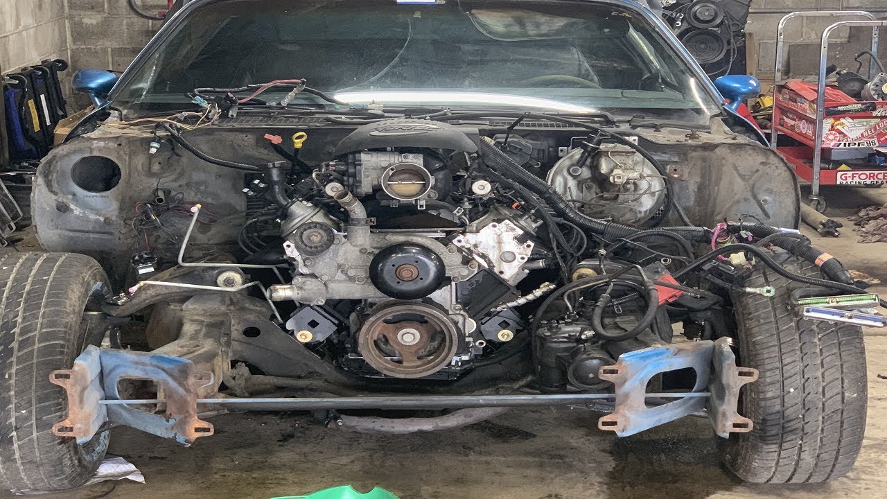2nd Generation Firebird LS Swap Preparation and Install Part 6 - YouTube