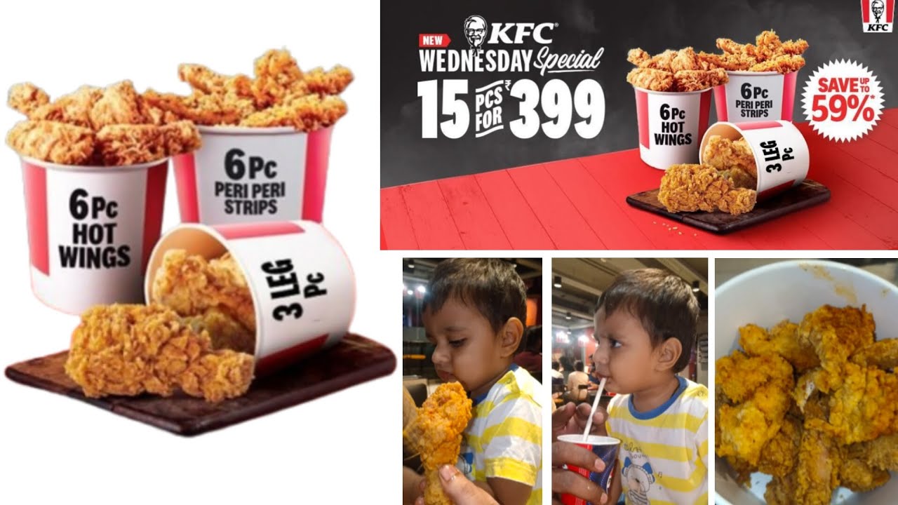 KFC Chicken // 15 Piece Chicken Bucket 399/- // Wednesday Offer // KENTUCKY FRIED CHICKEN ...