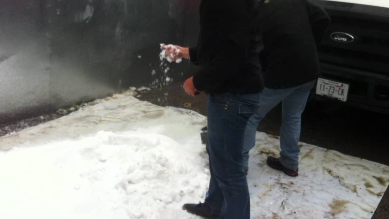 FIRST REAL SNOW MACHINE - YouTube