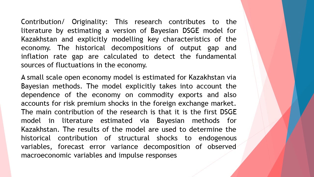 An Estimated Bayesian DSGE Model for Kazakhstan AJEM 2020 81 30 54 ...