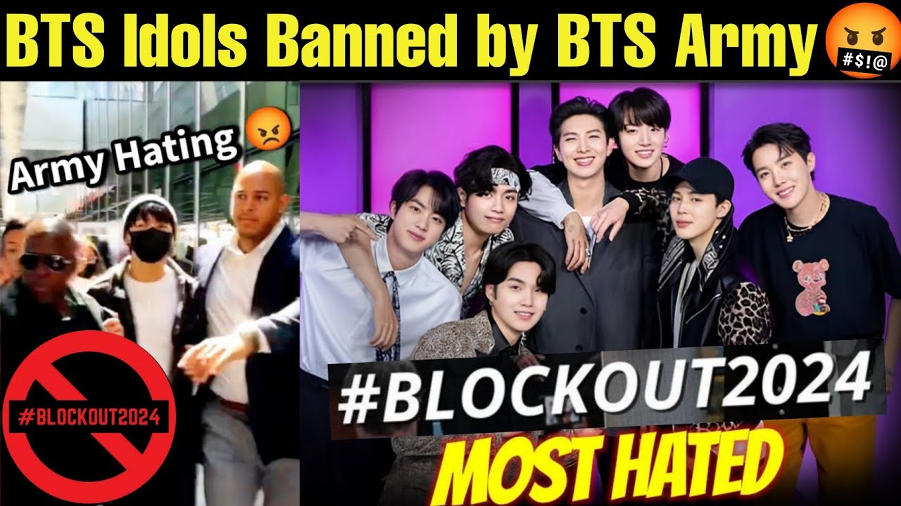 BTS Idols Blocked 💔 Haters Banned BTS Idols 🤬 BTS BlockOut 2024 💜 BTS ...
